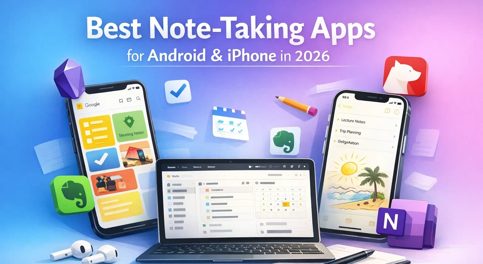 Best Note-Taking Apps for Android and iPhone in 2026